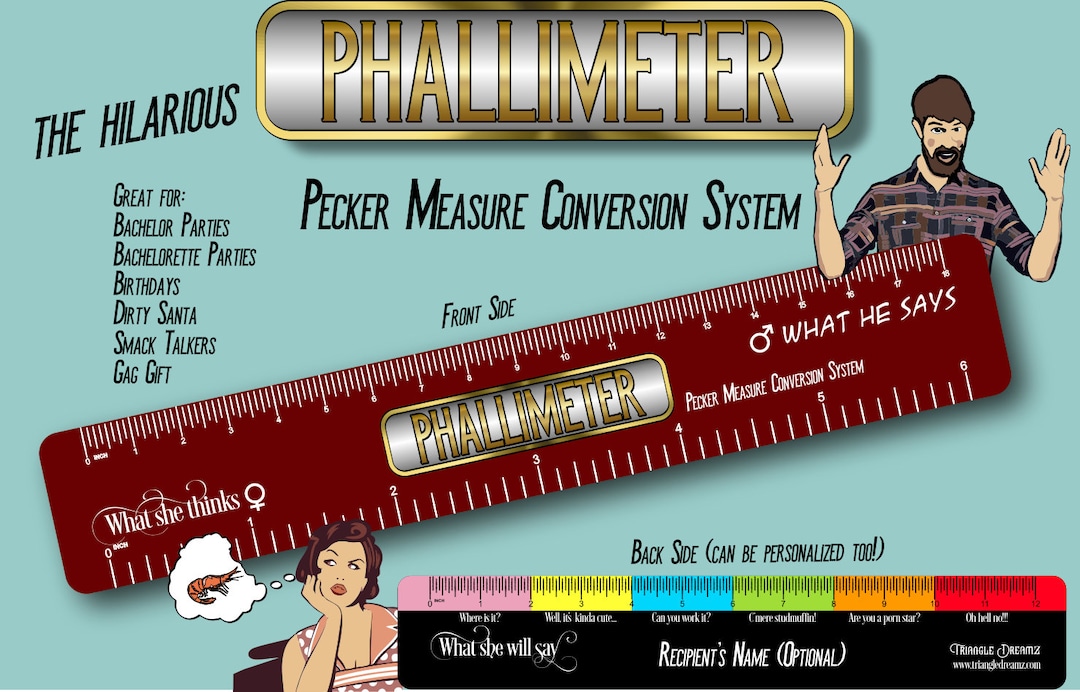 Phallimeter (pecker Measure Conversion System) - Etsy