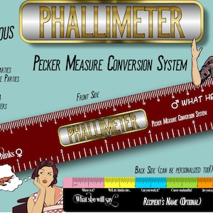 Phallimeter (pecker Measure Conversion System) - Etsy