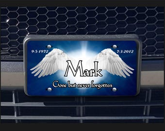 License Plate Angel Wings - Etsy