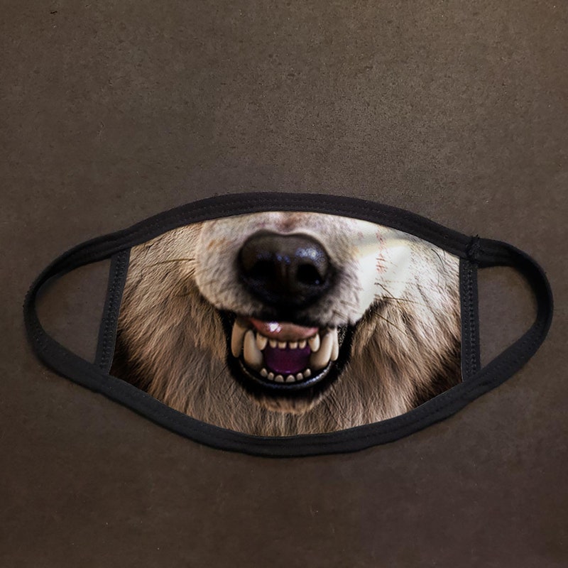 Wolf Face Mask - Etsy