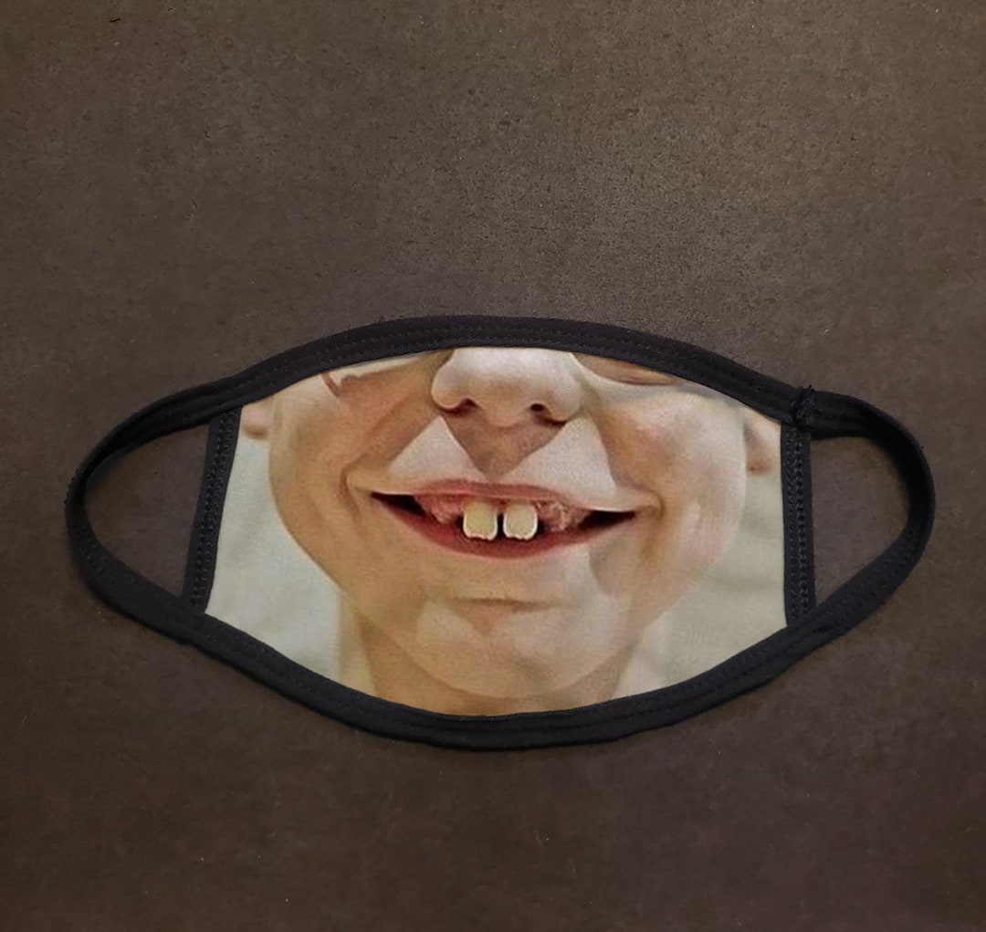Silly Face Bucktooth Face Mask - Etsy