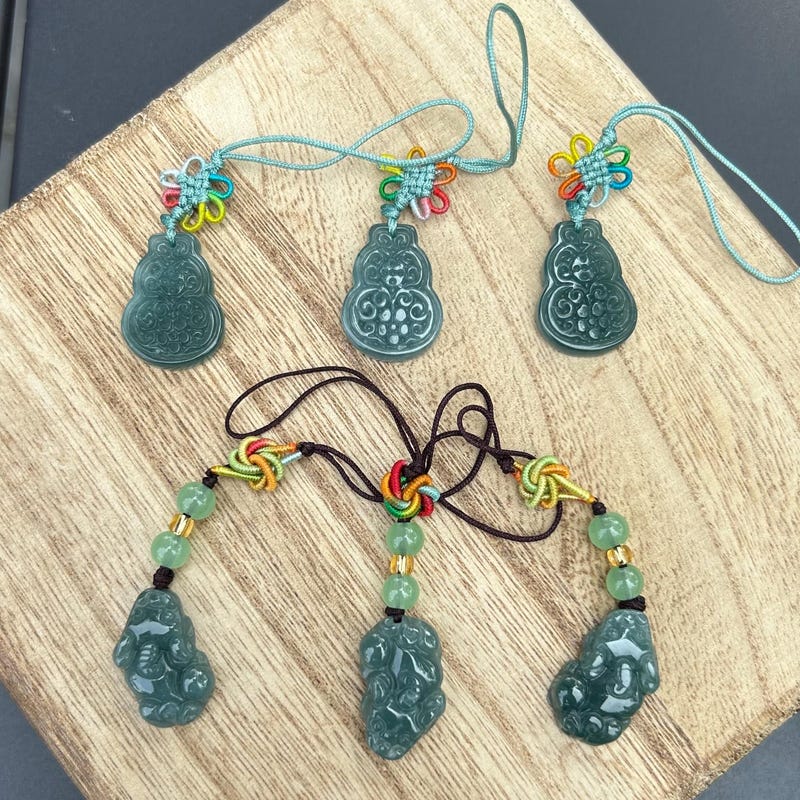 Jade Charms Keychain - Etsy