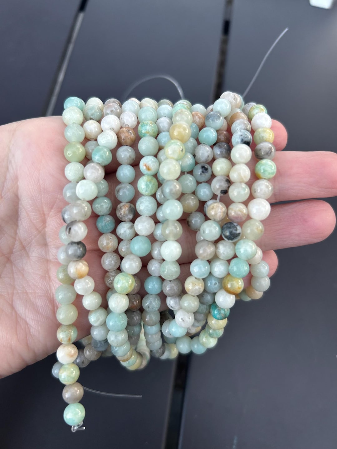 Caribbean Calcite Crystal Beaded Strand: DIY Bracelet Necklace Beads ...