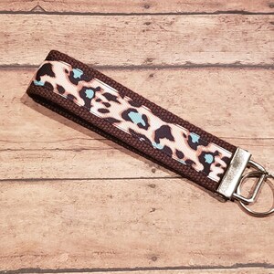 Animal Print Wrist Keyfob / Wristlet Keychain - Cheetah Leopard Zebra ...