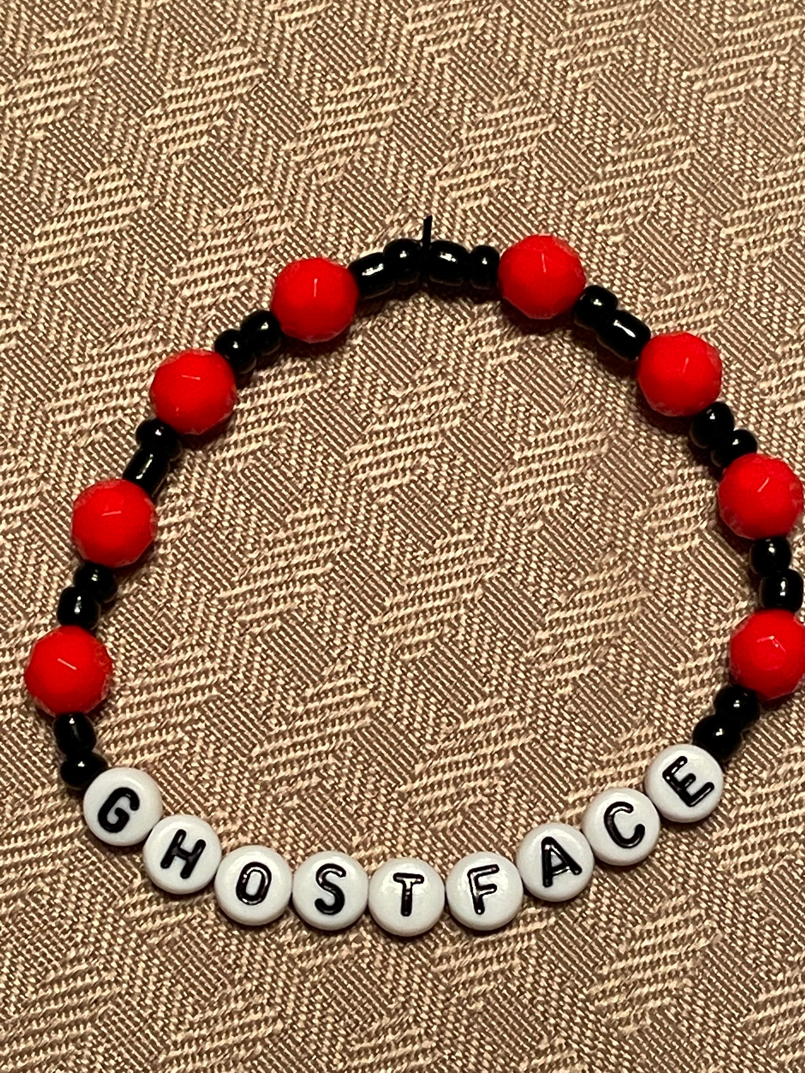 Scream Horror Movie Ghostface Inspired Beaded Bracelet - Etsy