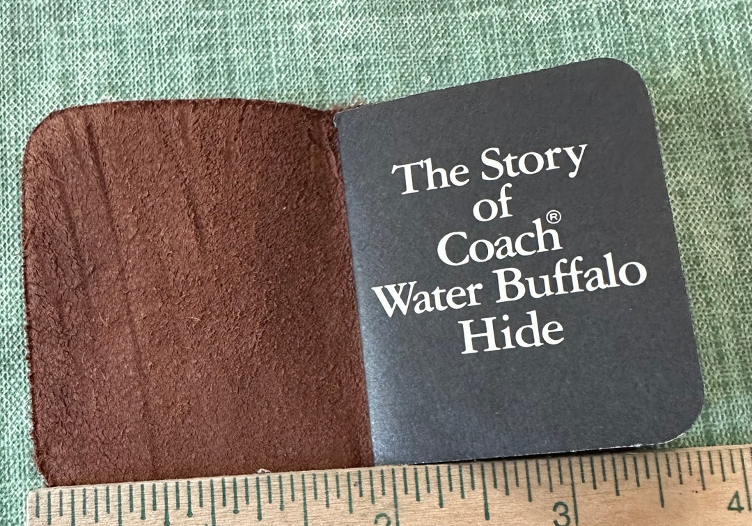 Vintage Coach the Story of Water Buffalo Hide Mini Book - Etsy