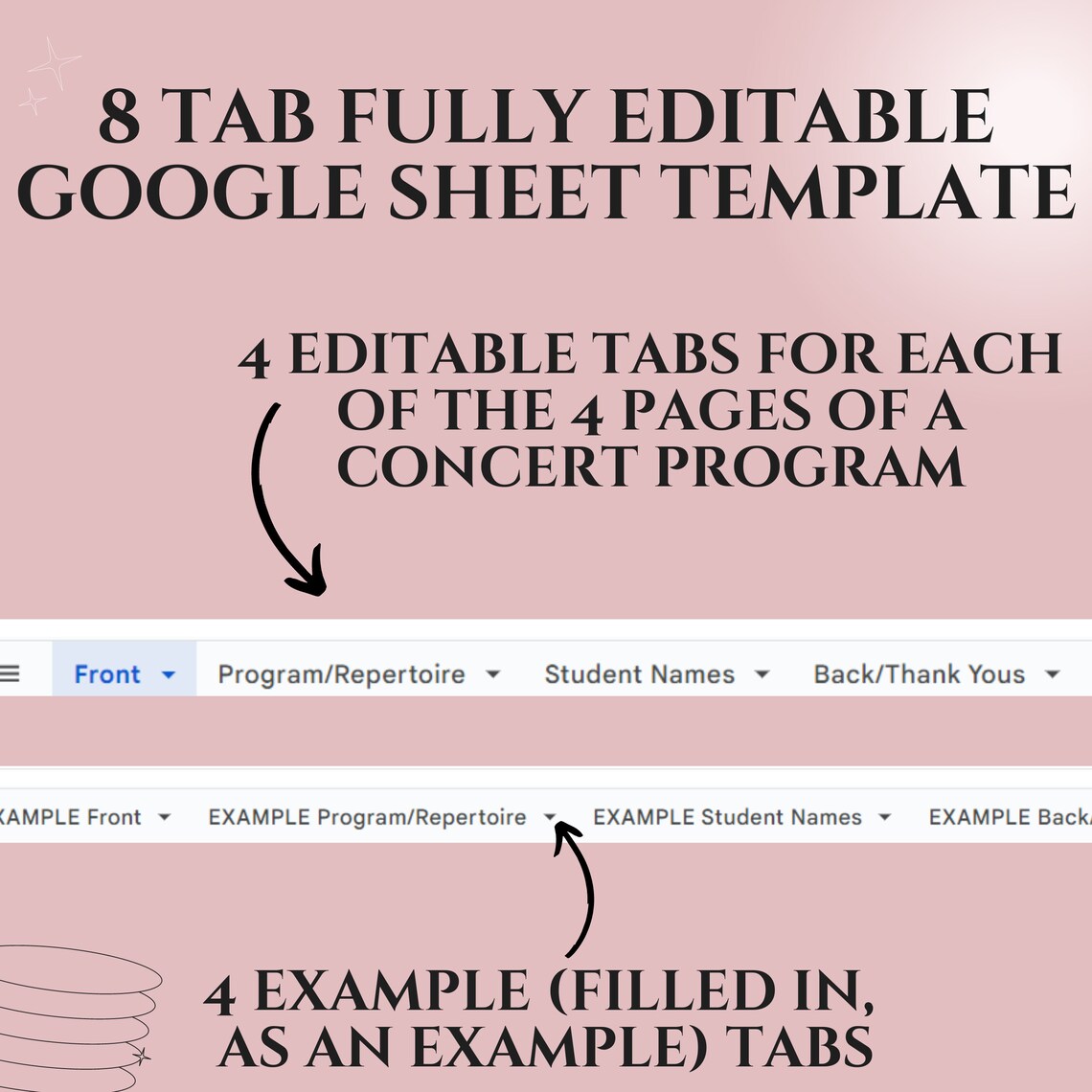 Choir/band Concert Program, Awards Ceremony, and More Formal Event ...