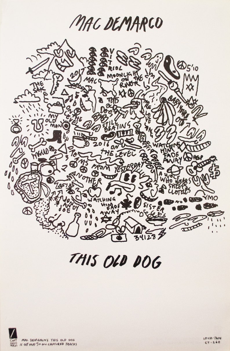 11x17 Double-sided Mac Demarco 'this Old Dog' Album Poster - Etsy