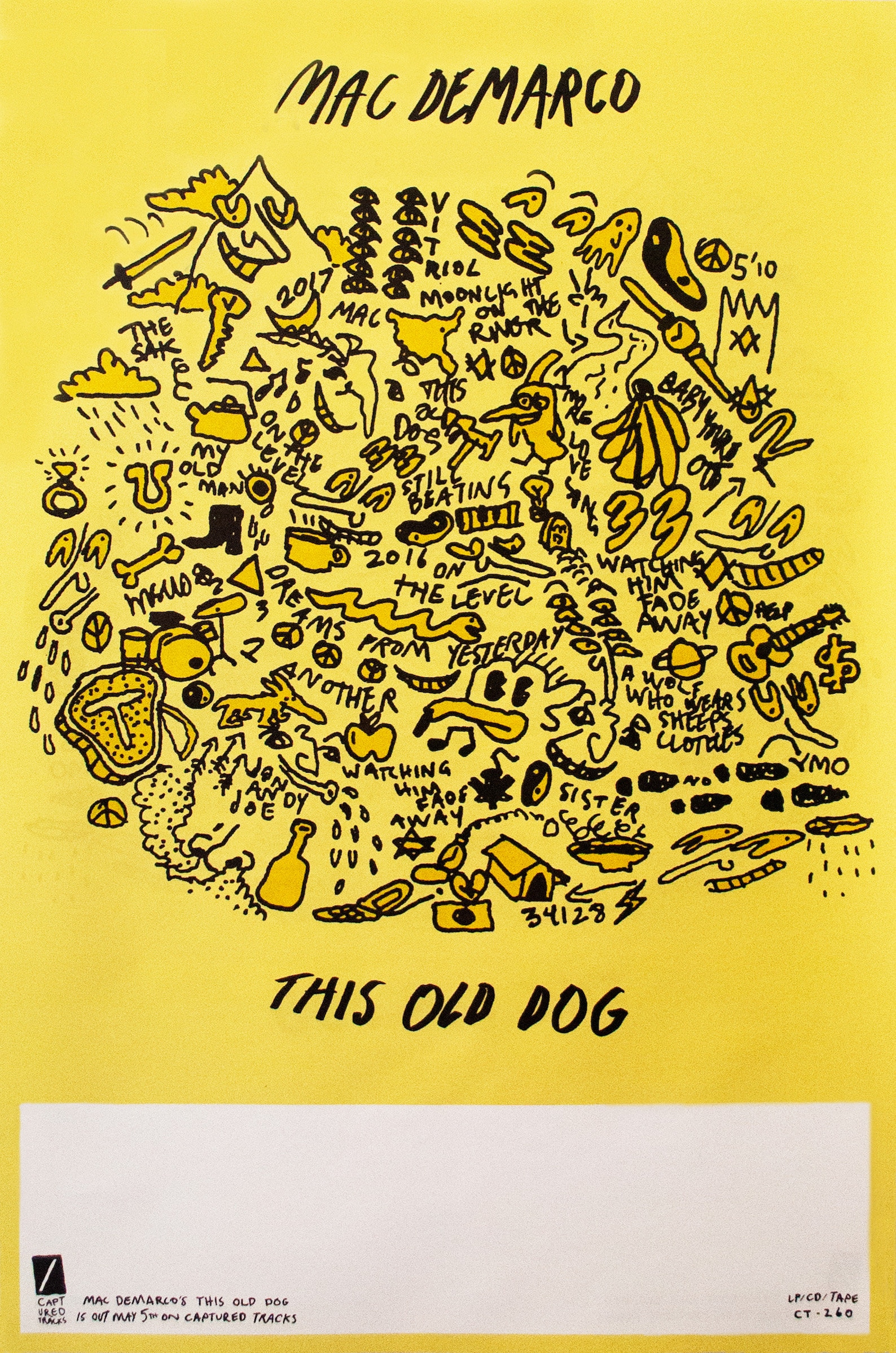 11x17 Double-sided Mac Demarco 'this Old Dog' Album Poster - Etsy
