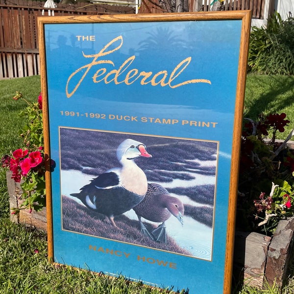 Framed Duck Stamp Print - Etsy