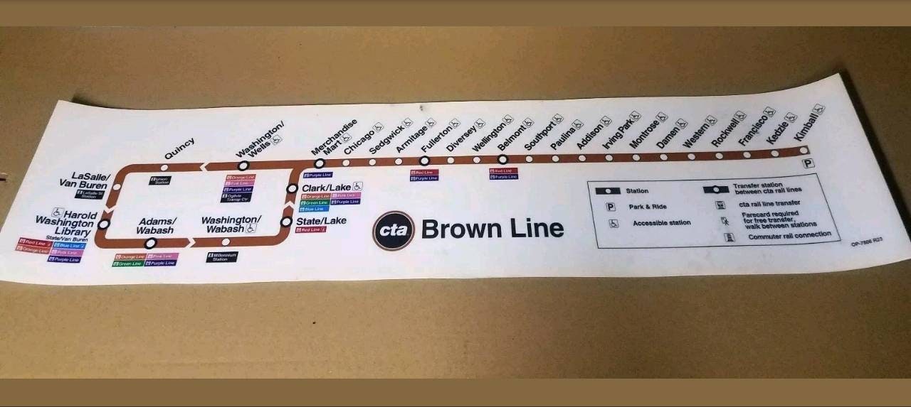 Cta Brown Line Chicago Map