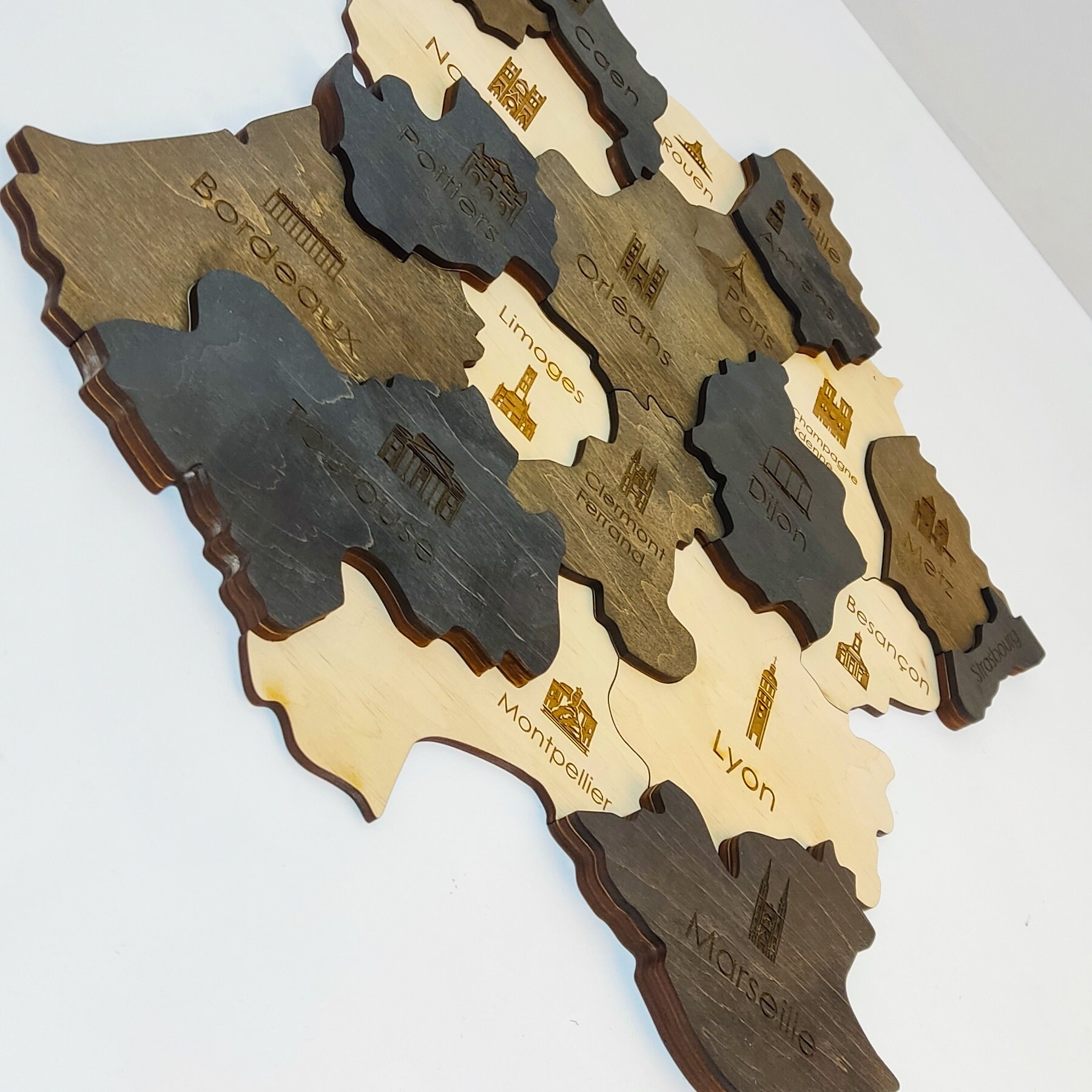 Poland Wood Map, 3D Wood Map, Personalized Map, 3D Wall Art, Travel Map ...