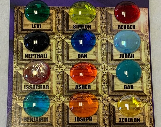Gemstones of Aaron's Breastplate Glass Stones - Etsy