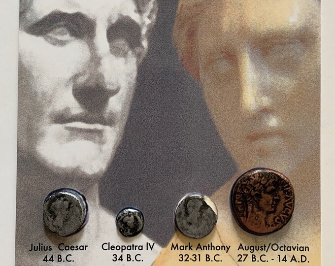 Mark Antony and Cleopatra Coin Set Replicas - Etsy