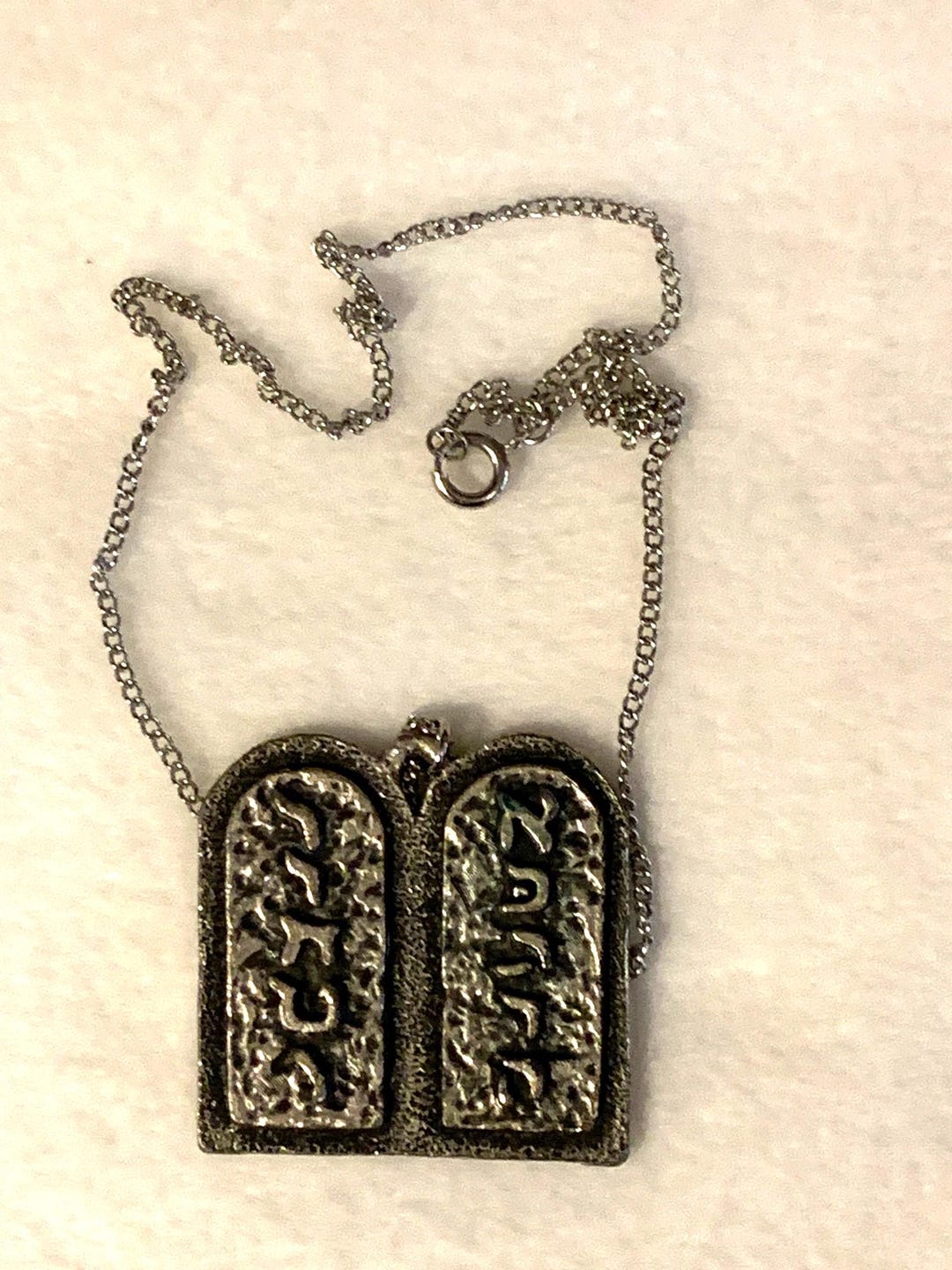 Ten Commandments Necklace - Etsy