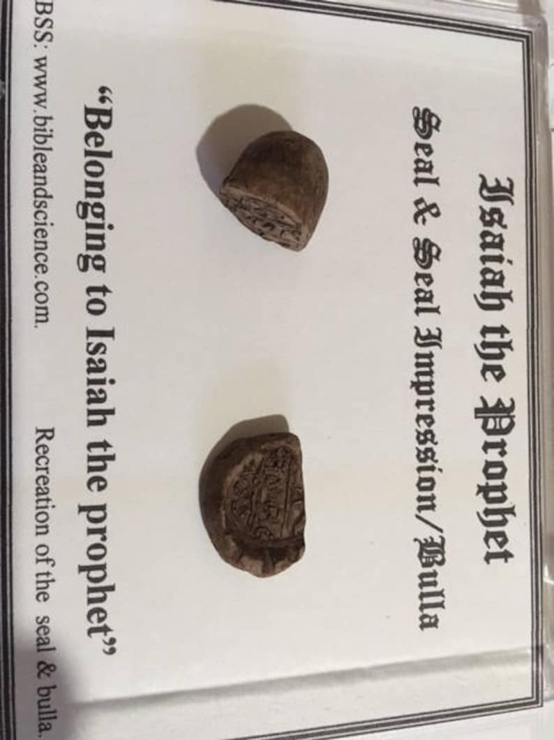Isaiah the Prophet's Seal & Impression/bulla Recreation - Etsy
