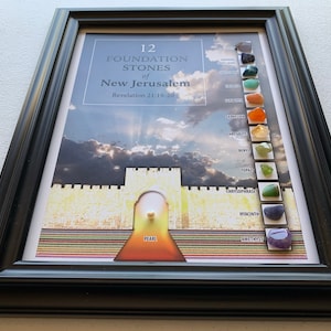 Gemstones of New Jerusalem Framed. - Etsy