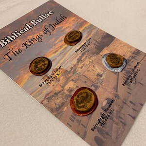 Biblical Bullae: Kings of Judah Recreations - Etsy