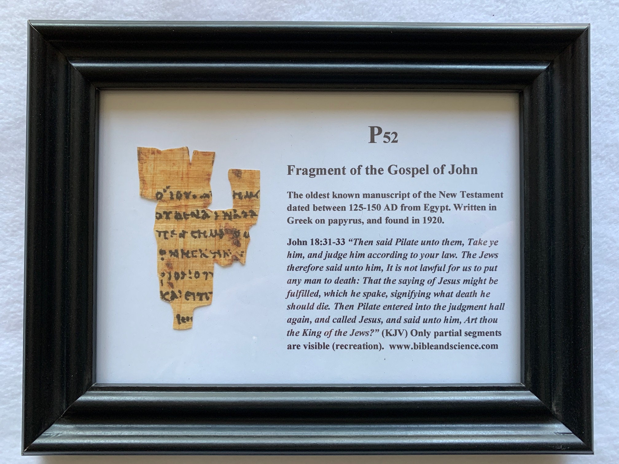 P52 Papyrus Recreation - Etsy