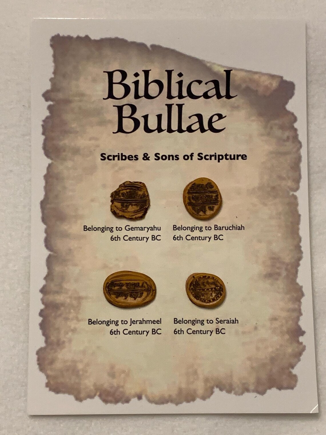 Biblical Bullae: Scribes & Sons of Scripture Recreations - Etsy