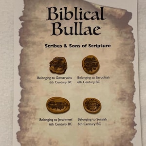 Biblical Bullae: Scribes & Sons of Scripture Recreations - Etsy