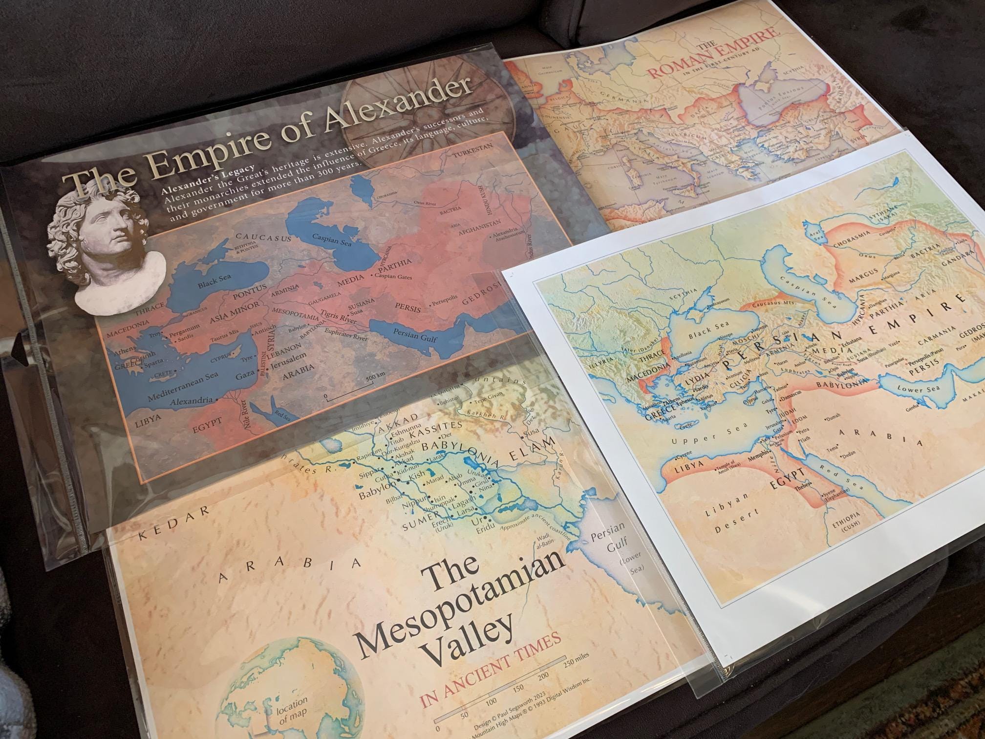 Maps of Ancient Empires - Etsy