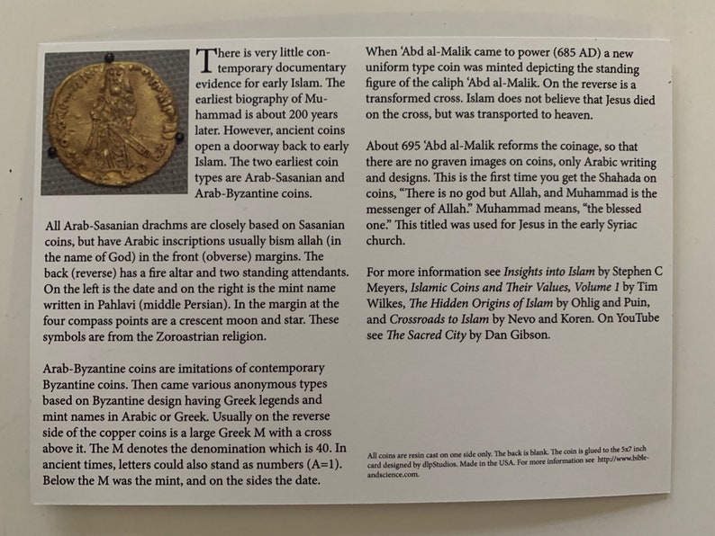 Early Islamic Coin Set Replicas - Etsy
