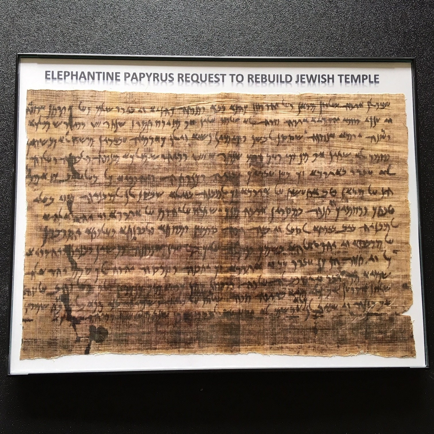 Elephantine Papyrus Request to Rebuild Jewish Temple Recreation - Etsy
