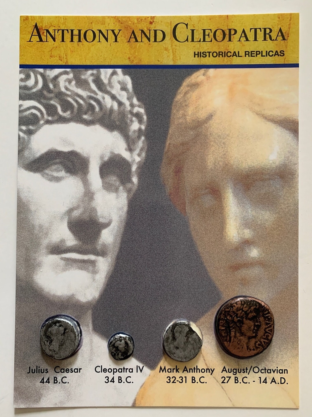 Mark Antony and Cleopatra Coin Set Replicas - Etsy