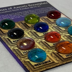 Gemstones of Aaron's Breastplate Glass Stones - Etsy