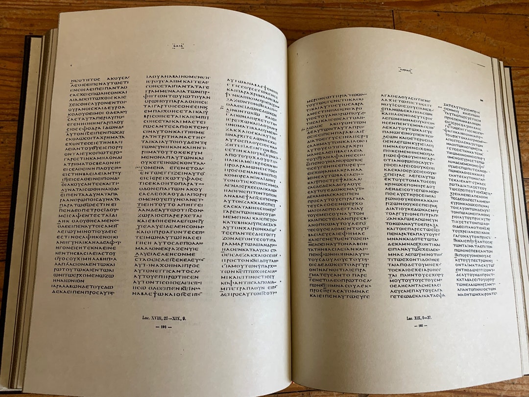 Codex Vaticanus New Testament Facsimile - Etsy