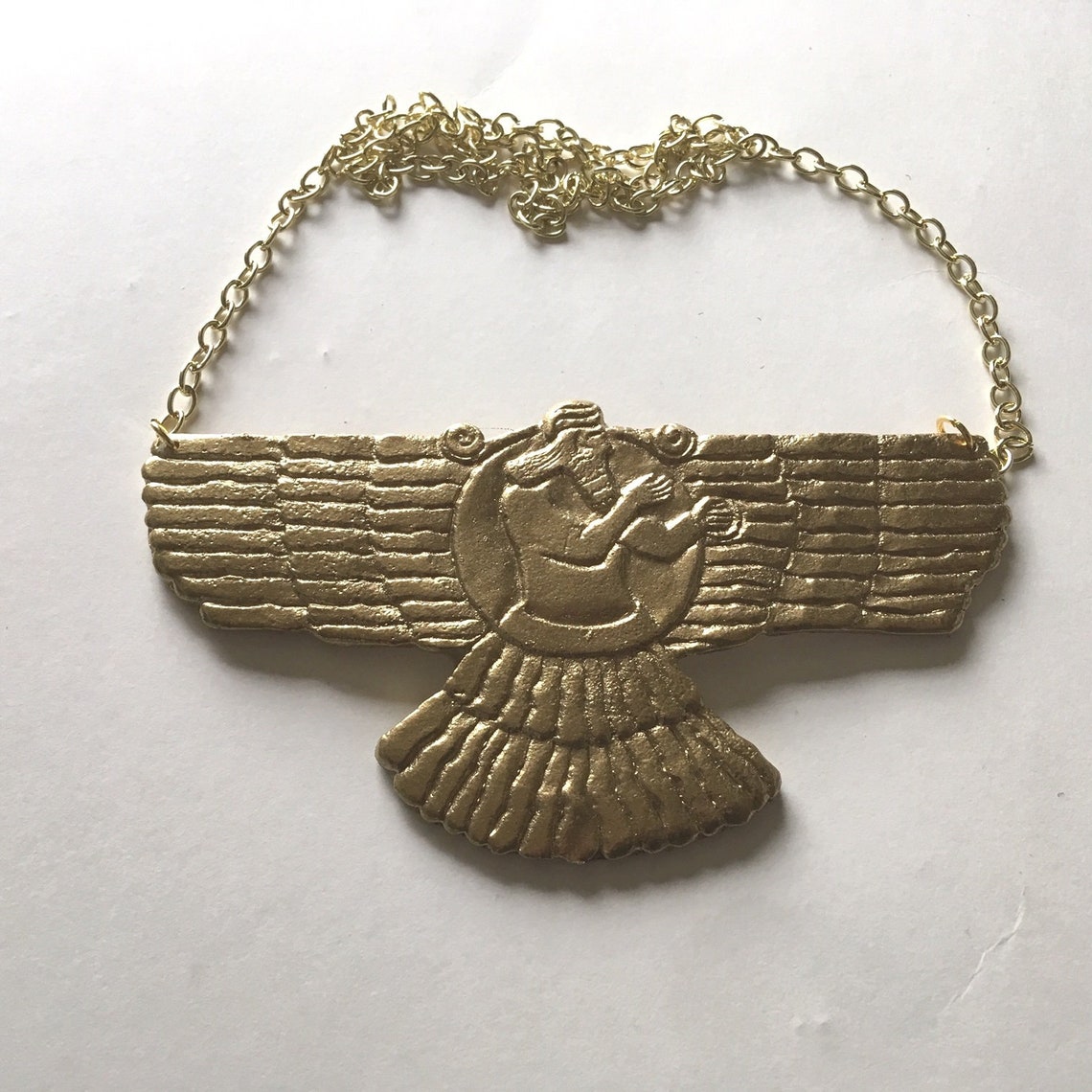 Assyrian Winged Sun God Pendant Recreation - Etsy