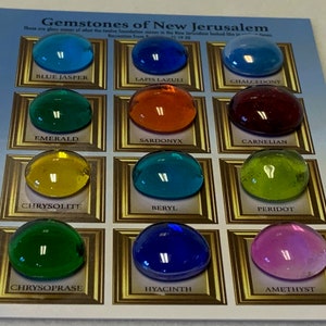 Gemstones of New Jerusalem Glass Stones - Etsy