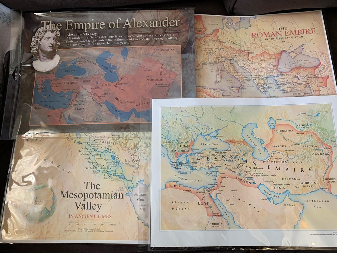 Maps of Ancient Empires - Etsy