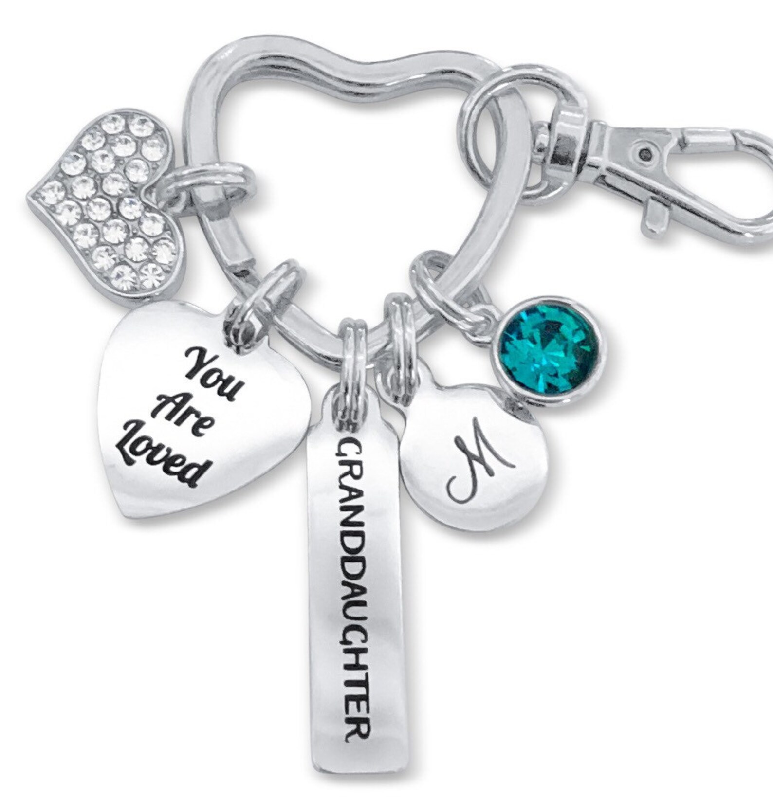 Christmas Granddaughter Keychain Unique Granddaughter - Etsy