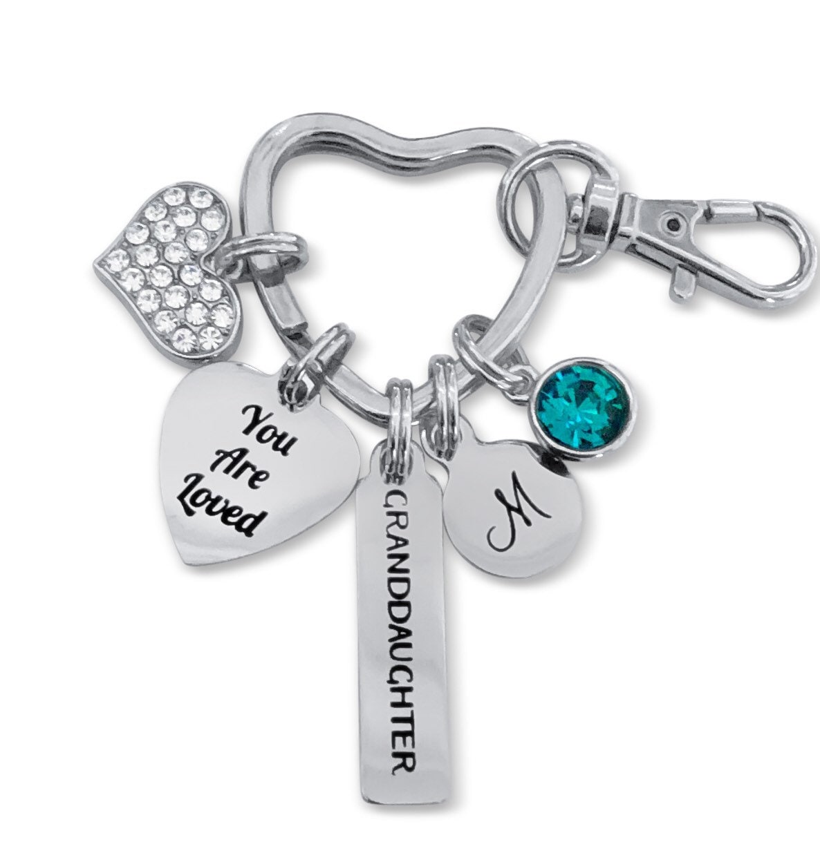 Christmas Granddaughter Keychain Unique Granddaughter - Etsy