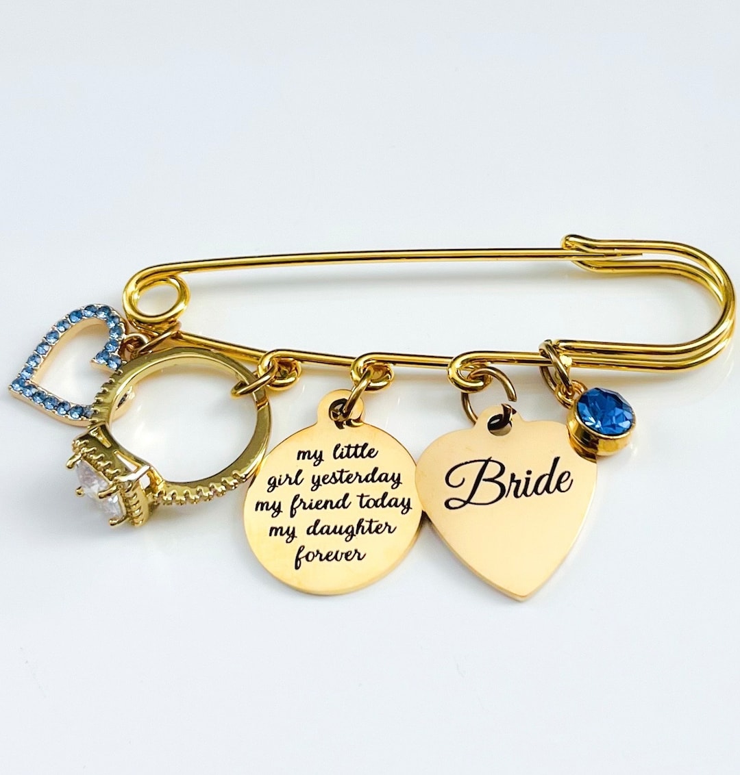 My Daughter Forever Bridal Pin, Something Old New Borrowed Blue ...