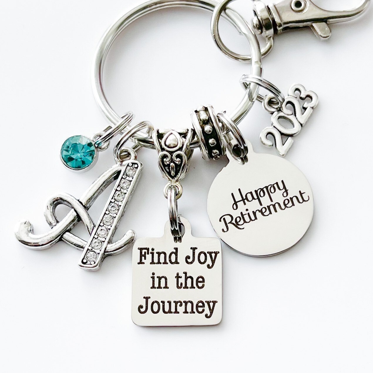 Retirement Gift Charm Keychain Gift for Retiree Retirement - Etsy