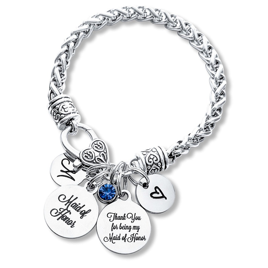 Personalized I Do Crew, Friends of Honor Gifts, Maid of Honor Bracelet ...