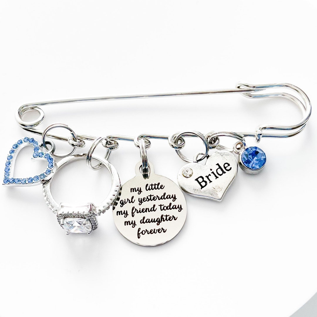 My Daughter Forever Bridal Pin, Something Old New Borrowed Blue ...