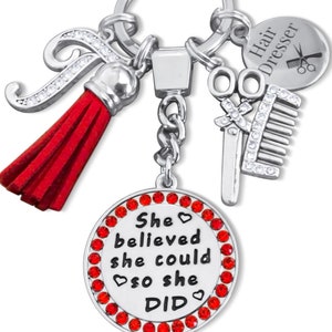 HAIRDRESSER KEYCHAIN Hairdresser Gifts Unique Cosmetology - Etsy