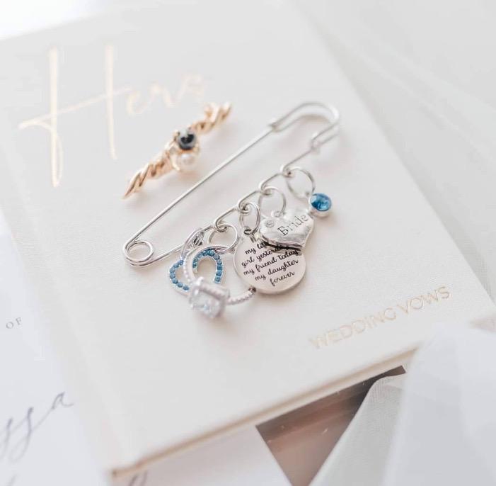 My Daughter Forever Bridal Pin, Something Old New Borrowed Blue ...