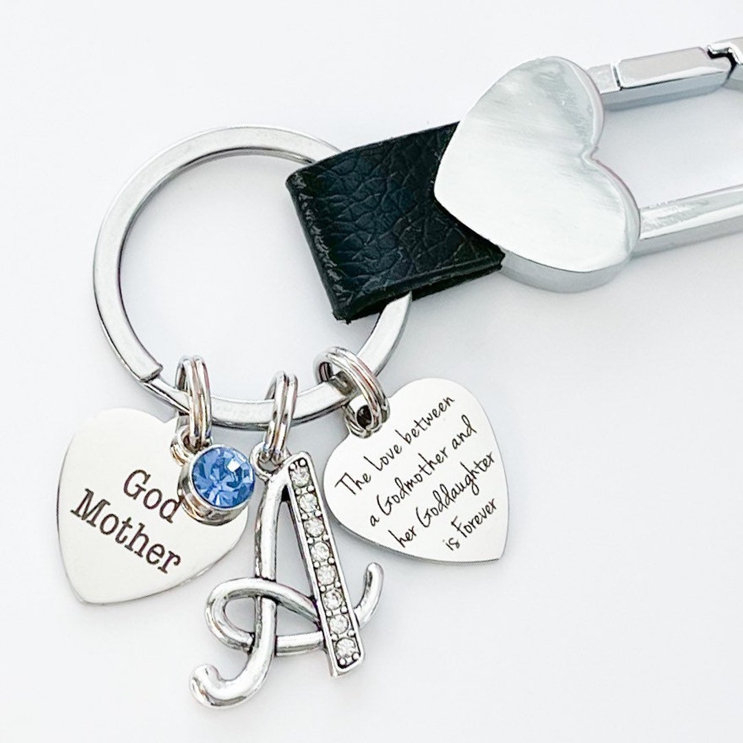 GODMOTHER Keychain, Godmother Jewelry, Gifts From Goddaughter Jewelry ...