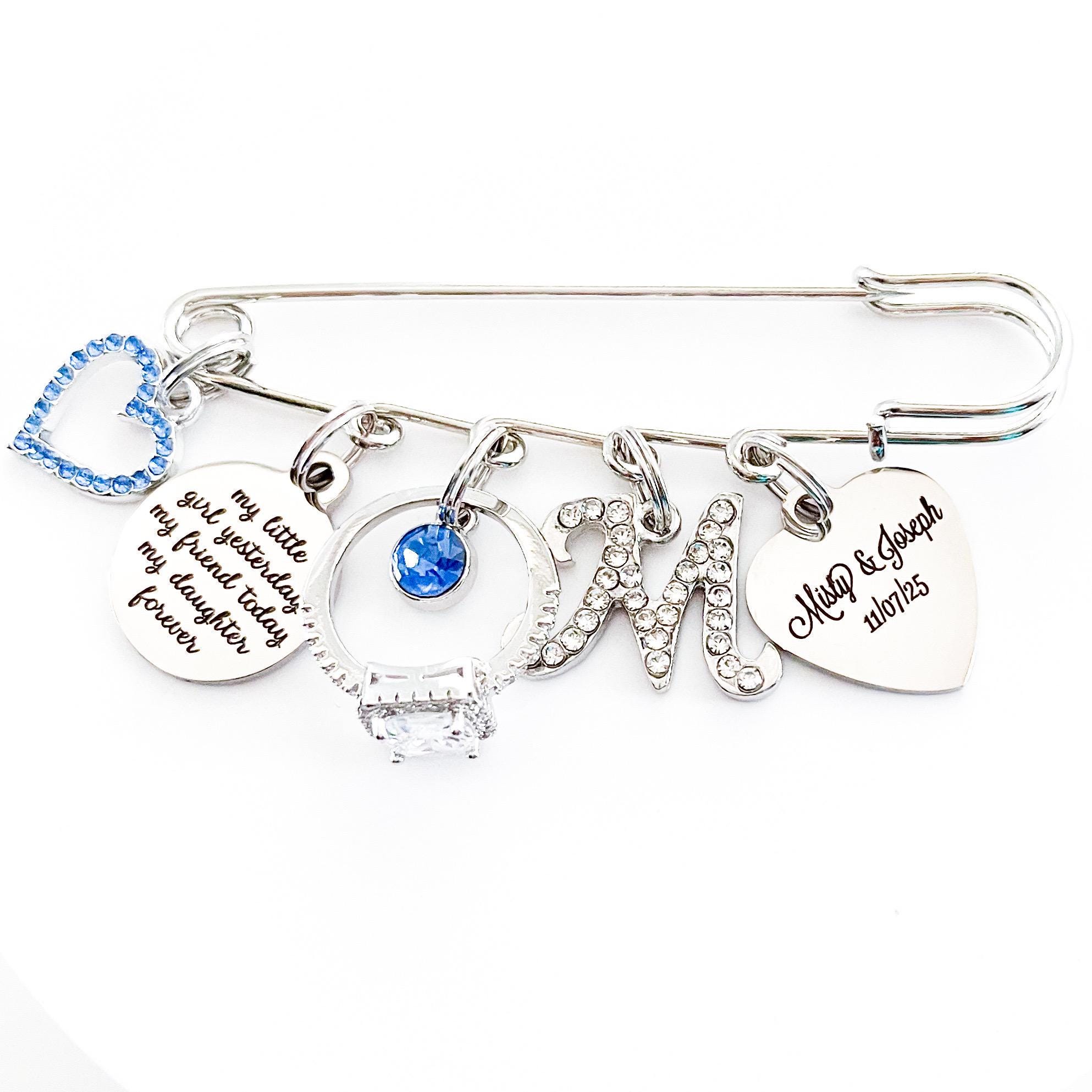 My Daughter Forever Bridal Pin, Something Old New Borrowed Blue ...