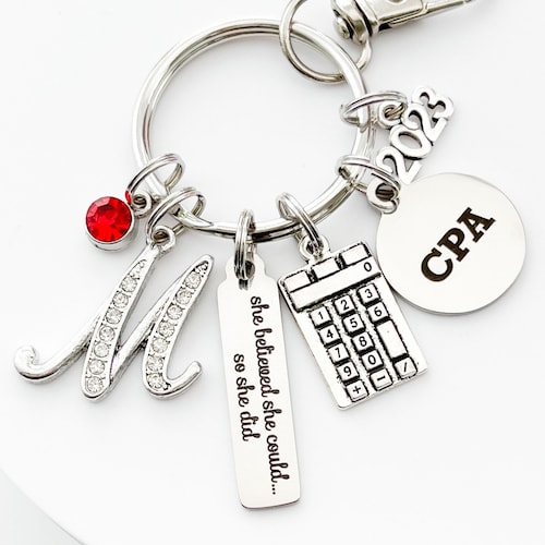 Personalized CPA Keychain-cpa Graduation Gift Accountant - Etsy