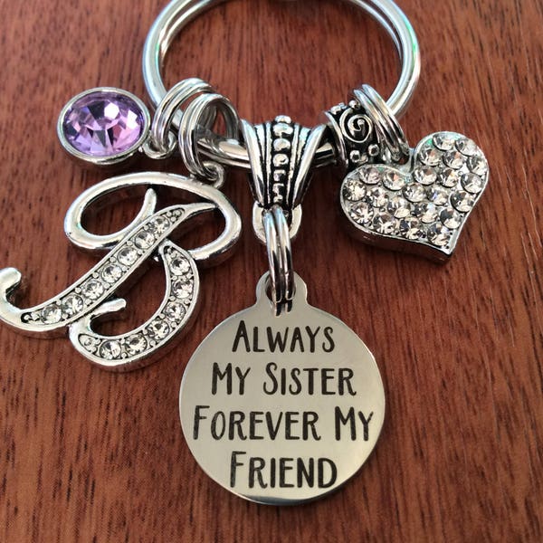Sister Quote Keychain - Etsy