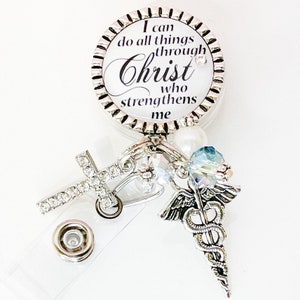CHRISTIAN RN Badge Reel, RN Badge Reel, Nurse Gift, Nurse Graduation ...