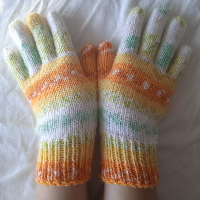 Knitted Gloves - Etsy