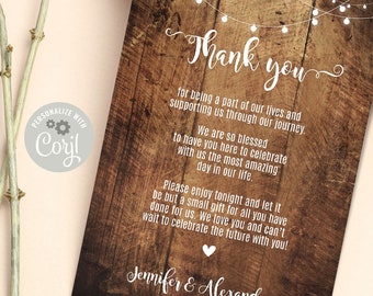 Rustic Thank You | Etsy