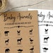 Baby Shower Games, Printable Baby Animals Name Game, PDF, G902 - Etsy